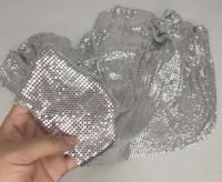 China 0.5mm Shimmering Metal Sequin Fabric Eco Friendly For Event Decor for sale