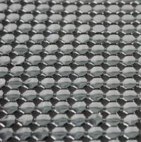 China Shimmering Round Woven Metallic Sequin Fabric For Enchanting Wall Art for sale