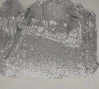 China 0.5mm Shimmering Metal Sequin Fabric Eco Friendly For Event Decor for sale
