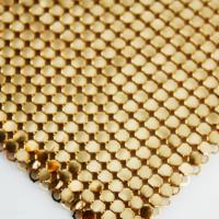 China Durable Metal Sequin Fabric Eco Friendly For Eye Catching Decoration for sale