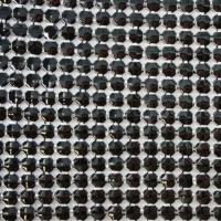 China Shimmering Round Woven Metallic Sequin Fabric For Enchanting Wall Art for sale