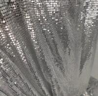 China Decoration Metal Sequin Fabric 200gsm With Moderate Flexibility for sale