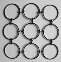 China Anodized Surface Gold Metal Ring Mesh / 316 Stainless Steel Wire Ring Mesh for sale