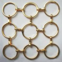 China Electroplated Metal Ring Mesh Rust Resistant 2mm Wire Diameter For Track Fix for sale