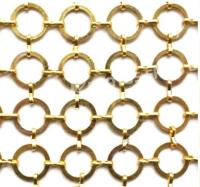 China Electroplated Metal Ring Mesh Rust Resistant 2mm Wire Diameter For Track Fix for sale