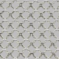 China Decorative Chainmail Ring Curtains Electroplated 2mmx20mm Common Ring for sale