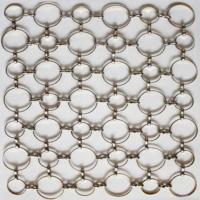 China Decorative Chainmail Ring Curtains Electroplated 2mmx20mm Common Ring for sale