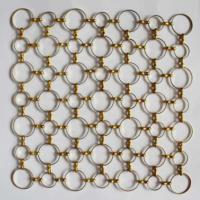 China Decorative Chainmail Ring Curtains Electroplated 2mmx20mm Common Ring for sale
