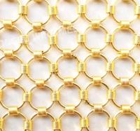China Electroplating Stainless Steel Ring Mesh Polished For Architectural Decoration for sale