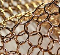 China Durable Electroplating Metal Ring Mesh / Interwoven Mesh 1-3mm Diameter for sale
