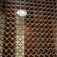 China Polished Electroplated Metal Ring Mesh For Decorative Application for sale