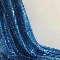 China Woven Colorful Wire Metal Sequin Fabric Embroidered Moderate Flexibility for sale