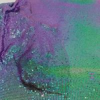 China 200gsm Woven Metal Fabric , Round Metallic Sequin Fabric With Shimmer for sale