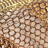 China Home Decorative Metal Curtains Customized Circular Metal Chainmail for sale