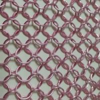 China Polished Electroplated Stainless Steel Wire Alphamesh Ring Mesh for sale
