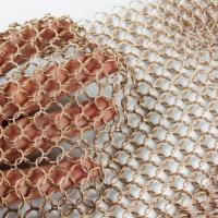 China Home Decorative Metal Curtains Customized Circular Metal Chainmail for sale
