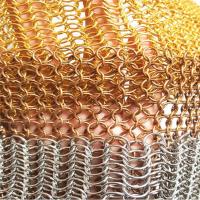 China Home Decorative Metal Curtains Customized Circular Metal Chainmail for sale