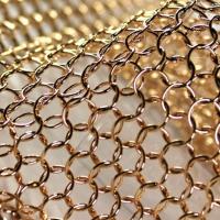 China Polished 316 Stainless Steel Ring Mesh Customized For 15-25mm Holes for sale