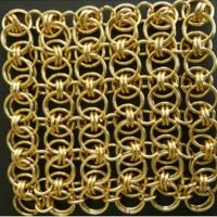 China Polished 316 Stainless Steel Ring Mesh Customized For 15-25mm Holes for sale