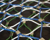 China 7x7 7x19 Stainless Steel Rope Mesh Netting , Durable SS Cable Mesh for sale