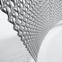China Rectangular Silver Aluminium Chain Fly Screen Hangs For Room Divider for sale