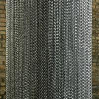 China Semi Private Rectangular Aluminium Chain Door Fly Screen Curtain For Doorways for sale