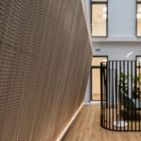 China Semi Private Aluminium Silver Chain Curtain Fire Resistant / Rust Resistant for sale