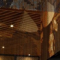 China Semi Private Aluminium Silver Chain Curtain Fire Resistant / Rust Resistant for sale