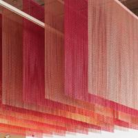 China Rectangular Aluminium Chain Fly Curtains Hanging Installation For Home / Office for sale