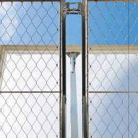 China 1m-2m Stainless Steel Ferrule Mesh , Knotted Rope Mesh Corrosion Resistant for sale