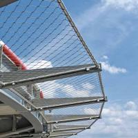 China 7x7 7x19 Stainless Steel Rope Mesh Netting , Durable SS Cable Mesh for sale
