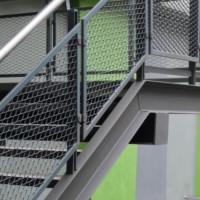 China Fall Protection Expanded Metal Mesh Panels With Diamond Hexagonal / Square Openings for sale