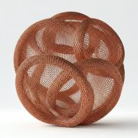 China Plain Weave Copper Metal Mesh Art For Home / Office Decoration for sale