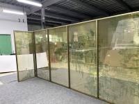 China Customized Copper Woven Metal Hotel Art Screen With Stain Resistant for sale