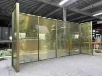 China Customized Copper Woven Metal Hotel Art Screen With Stain Resistant for sale