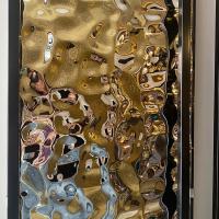 China 201 304 316 Water Ripple Steel Sheet Mirror Polished Champagne Gold Color Decorative for sale