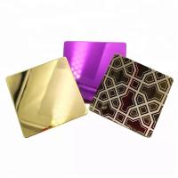 China Aisi Astm Ss 201 Silver Gold Mirror Pattern 304 Stainless Steel Water Ripple Sheets for sale