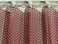 China Anodized Oxidation Aluminium Metal Curtain Woven Mesh Curtain With Advanced Woven Pattern for sale