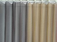 China Anodized Oxidation Aluminium Metal Curtain Woven Mesh Curtain With Advanced Woven Pattern for sale