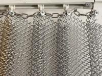 China Anodized Oxidation Aluminium Metal Curtain Woven Mesh Curtain With Advanced Woven Pattern for sale
