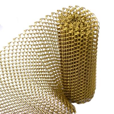 China Colorful Decorative Metal Coil Drapery Chain Link Mesh Curtain for sale