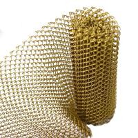 China Different Color Aluminum Chain Mail Wire Mesh Stainless Steel Metal Mesh Curtains For Ceilings Curtain Recessed Track Ceiling for sale