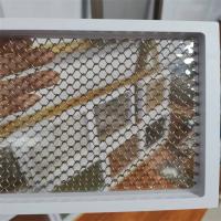 China Decorative Aluminium Metal Decorative Fireplace Wire Curved Mesh Water Chain Curtain Wall Architectural Drap Steel for sale