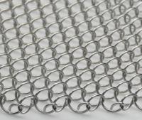 China Decorative Aluminium Metal Decorative Fireplace Wire Curved Mesh Water Chain Curtain Wall Architectural Drap Steel for sale