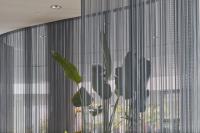 China Gold Decorative Metal Coil Aluminium Alloy Wire Screen Mesh Ceiling Curtain Chain Link Strip Drapery For Interior Decoration for sale