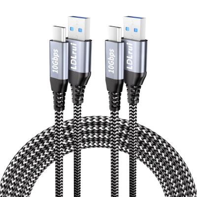China Fast Charging USB C 10Gbps Cable 0.5ft 3ft 6ft 10ft High Speed Data Transfer Cable For Phones Webcams Game for sale