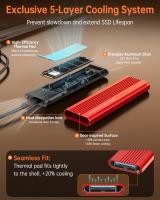 China Aluminum Alloy M.2 SSD Enclosure 10Gbps External SSD Enclosure With Tool Free Installation for sale