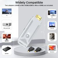 China Portable Wireless HDMI Transmitter And Receiver 100ft Wireless HDMI Extender 4K Decode / 1080P Output for sale