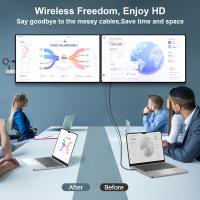 China Portable Wireless HDMI Transmitter And Receiver 100ft Wireless HDMI Extender 4K Decode / 1080P Output for sale