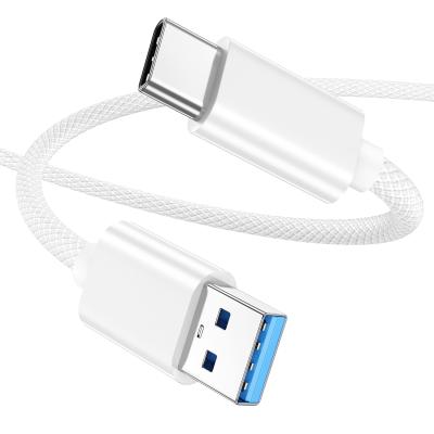 China Durable Super Speed USB 10Gbps Nylon Braided Fast Charging Cord White For Smartphones, HD Webcams for sale